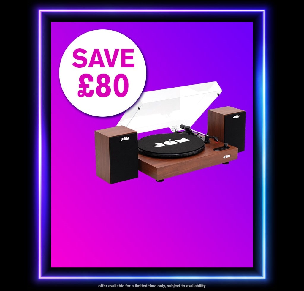 Jam Sound Turntable | Jam Vinyl All in One Record Player | HMV Store