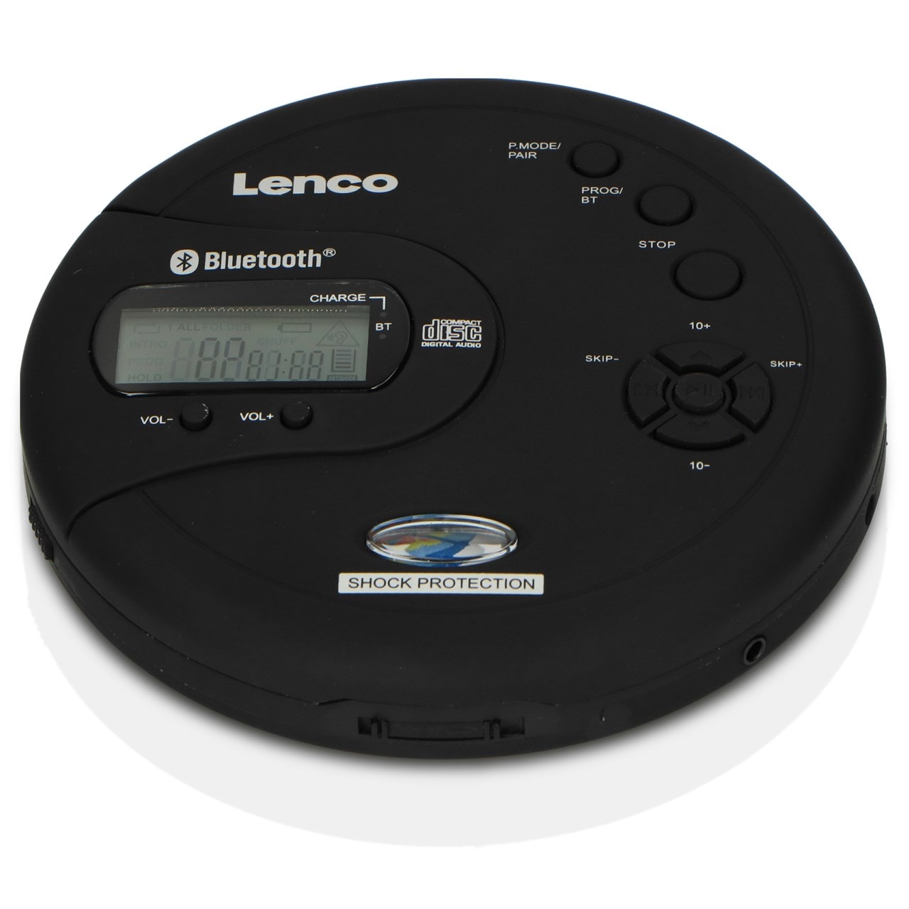 Lenco CD-300BK Black Bluetooth Portable CD Player | CD players | Free ...