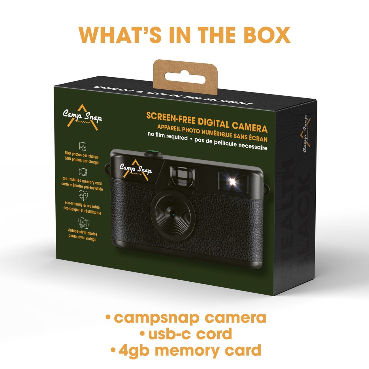 Camp Snap Black Screen-Free Digital Camera | HMV Store