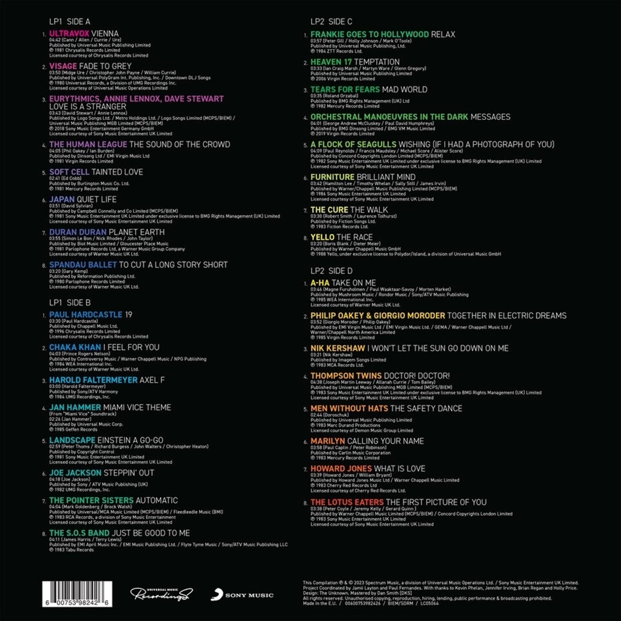 The 80s Synth Pop Album | Vinyl 12" Album | Free shipping over £20 ...