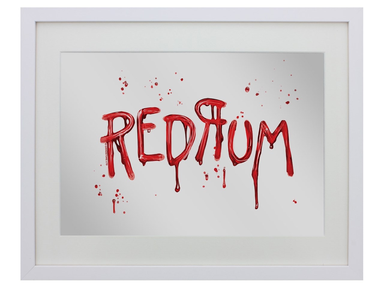 Redrum Mirrored Tin Sign | Homeware | Free shipping over £20 | HMV Store