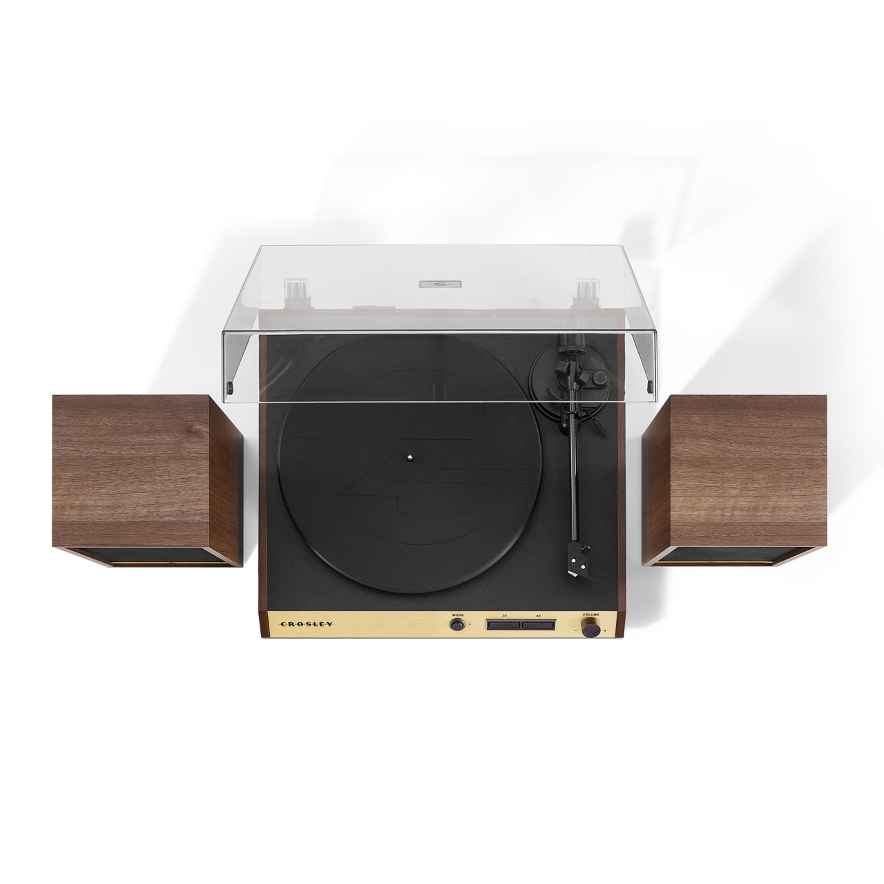 Crosley C72 Walnut Bluetooth Turntable & Speakers | Turntables | Free ...