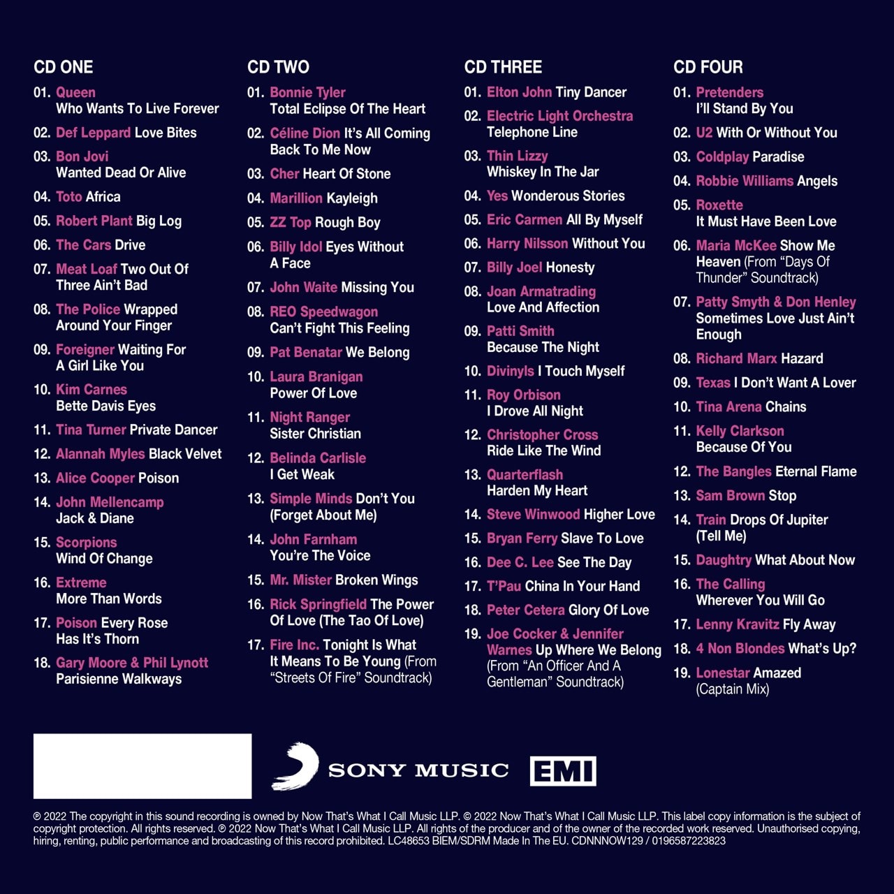 NOW That's What I Call Power Ballads: Total Eclipse of the Heart | CD ...