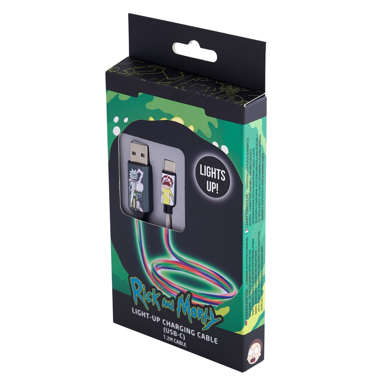 Lazerbuilt Rick & Morty Light-Up USB-C Cable | USB-C Cables | Free ...