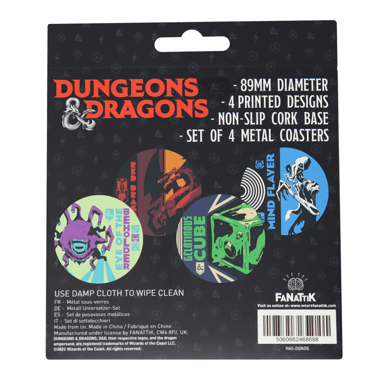 Monsters Dungeons & Dragons Coaster Set | DND Coasters | HMV Store