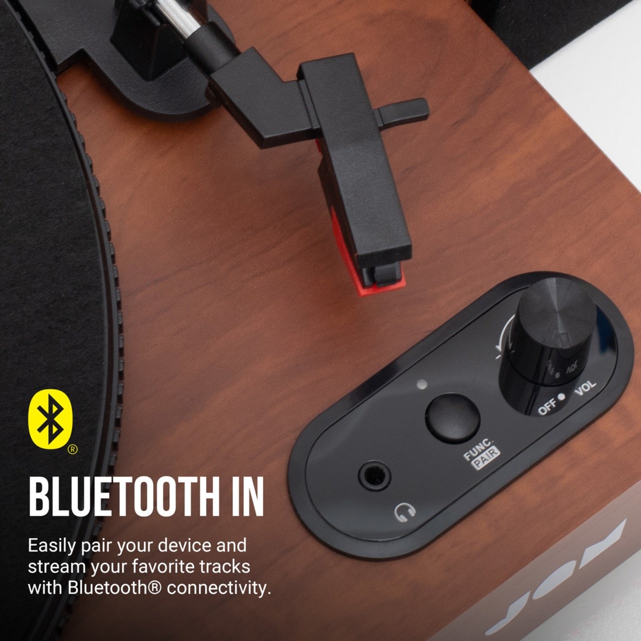 Jam Sound System Cherry Wood Turntable & Speakers (hmv exclusive ...