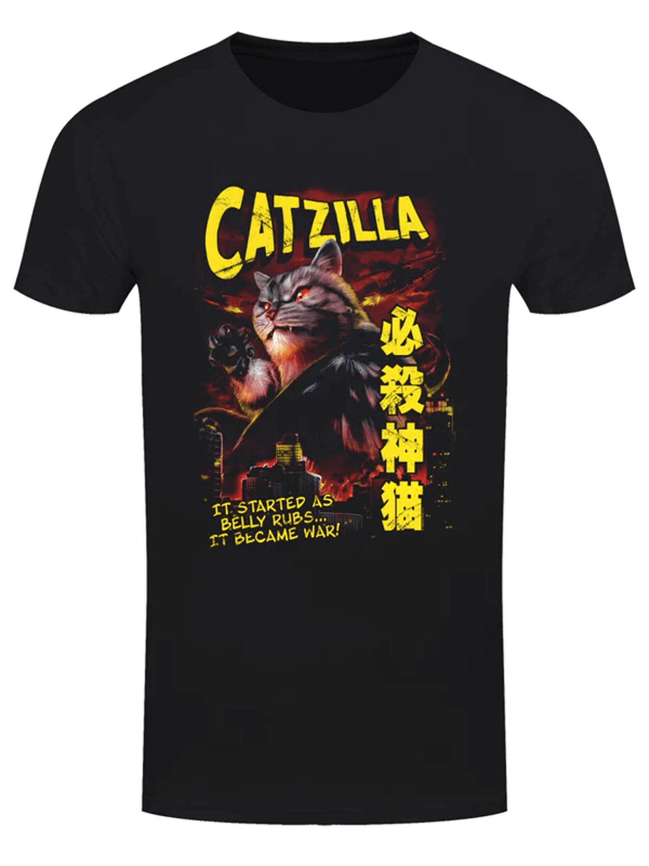 Catzilla: Black Horror Cats Tee | T-shirt | Free shipping over £20 ...