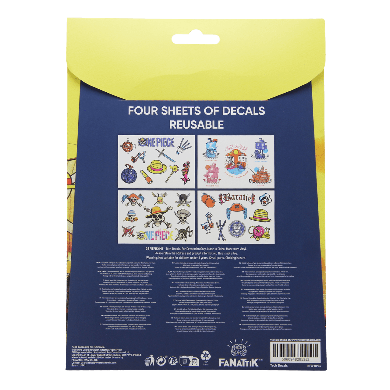 One Piece Tech Decal Stickers | Tech Decal Stickers | Free shipping ...