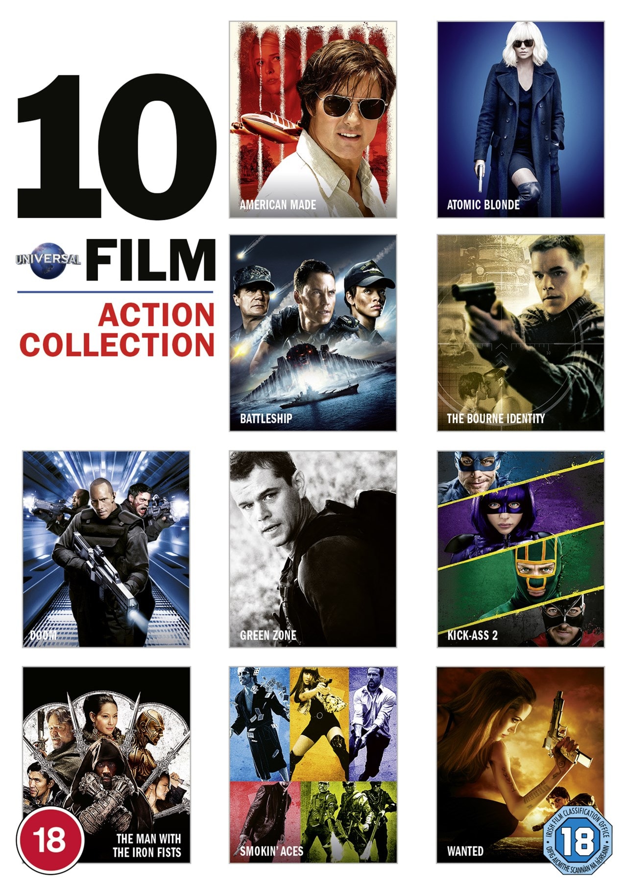 10 Film Action Collection | DVD Box Set | Free shipping over £20 | HMV ...
