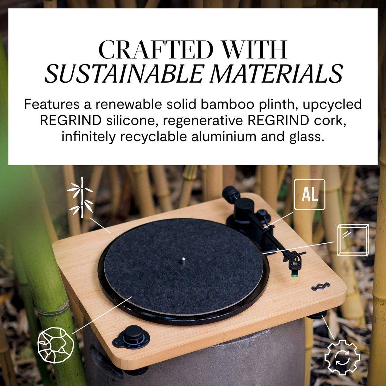 House of Marley Stir It Up Lux Bluetooth Turntable | Turntables | Free ...