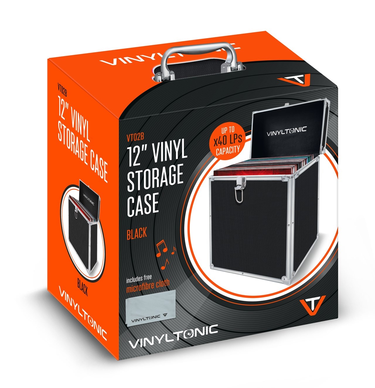 Vinyl Tonic Black LP Storage Case | Vinyl Accessories | Free shipping ...