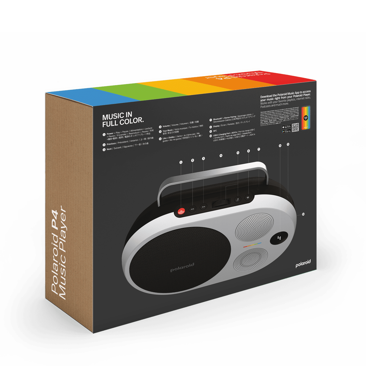 Polaroid Player 4 Black Bluetooth Speaker | Bluetooth Speakers | Free ...