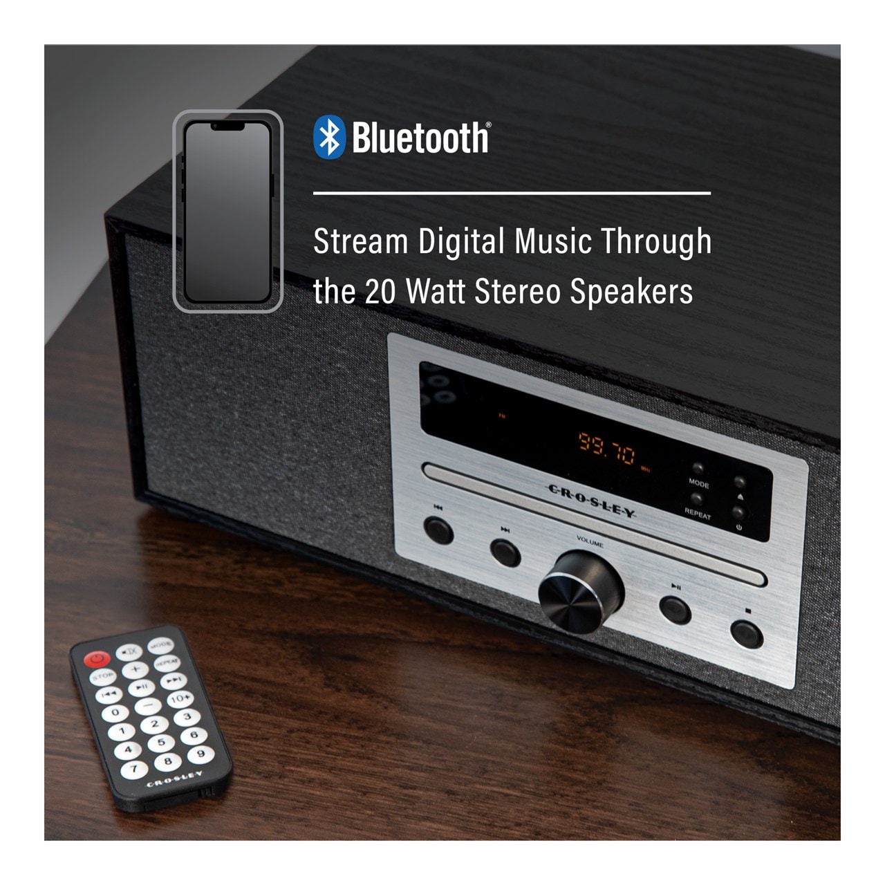 Crosley Finn Bluetooth HiFi System | Hi-Fi Systems | Free shipping over ...