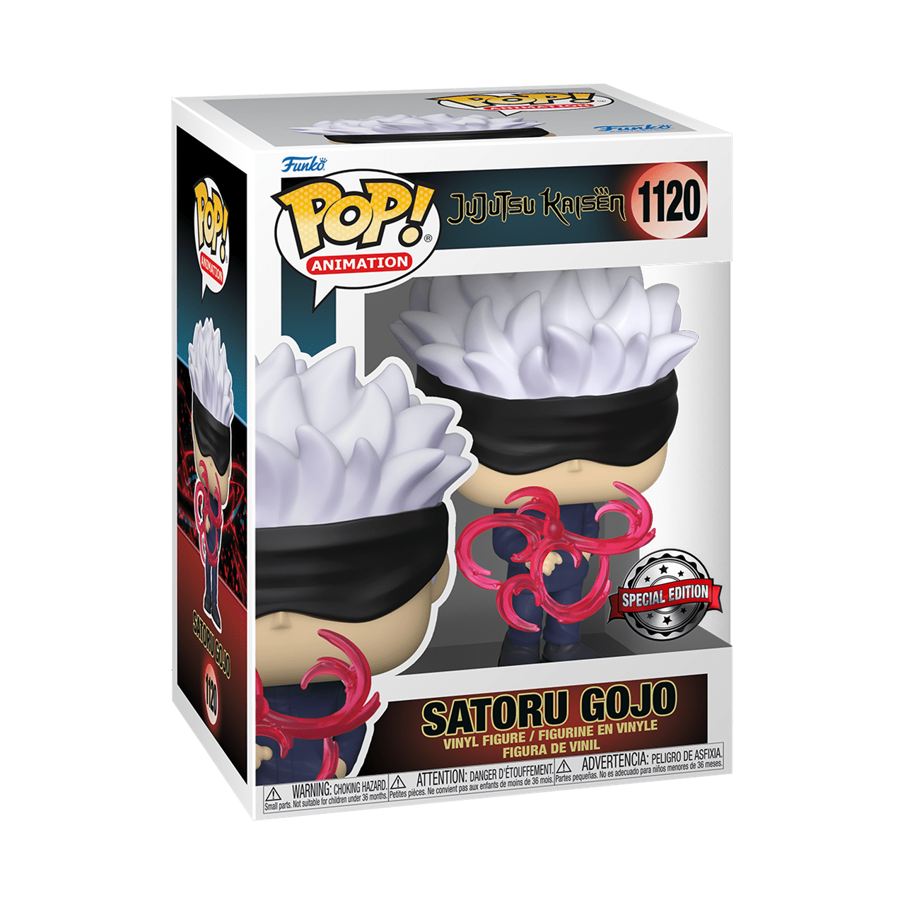 Satoru Gojo Red Technique (1120) Jujutsu Kaisen hmv Exclusive Pop Vinyl ...
