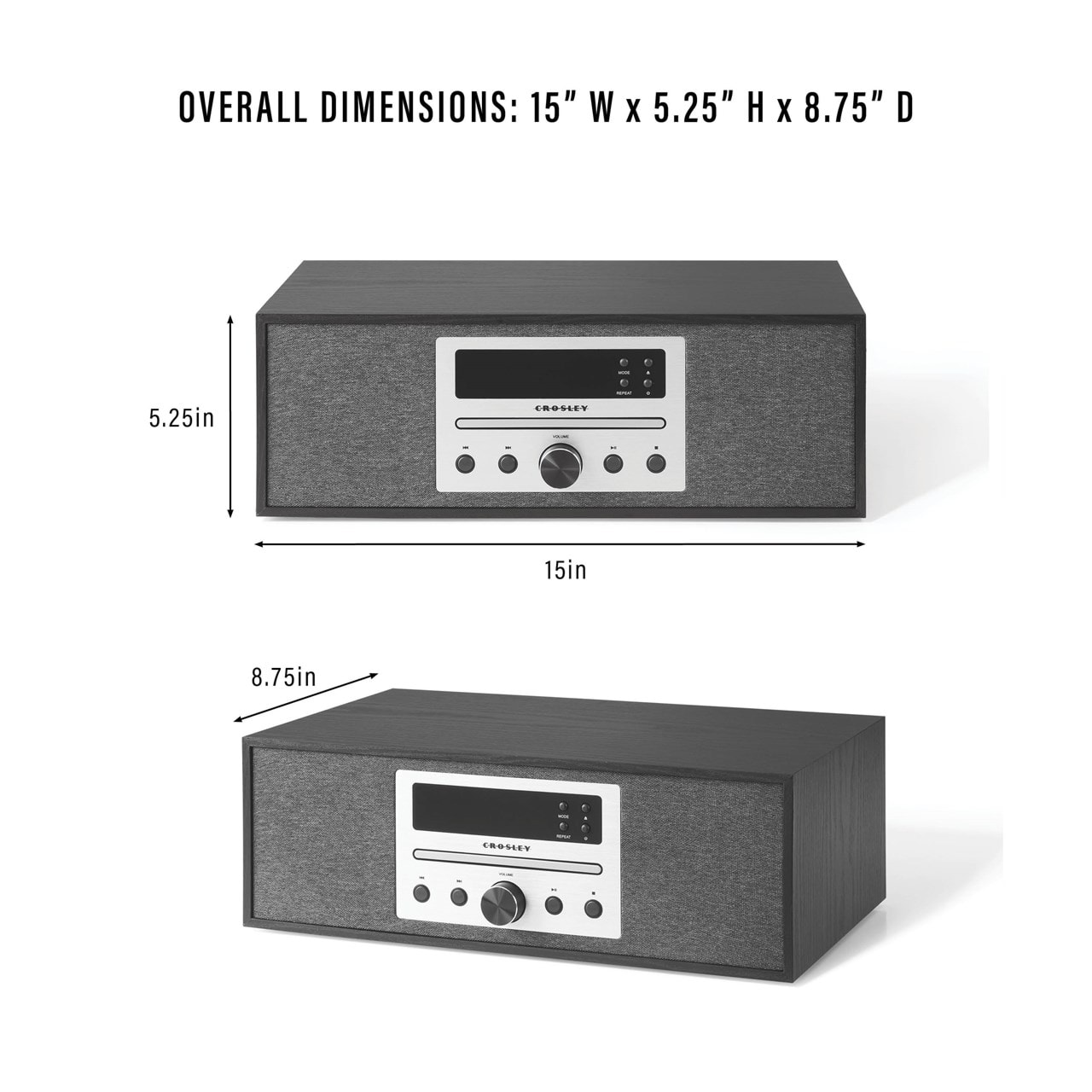Crosley Finn Bluetooth HiFi System | Hi-Fi Systems | Free shipping over ...