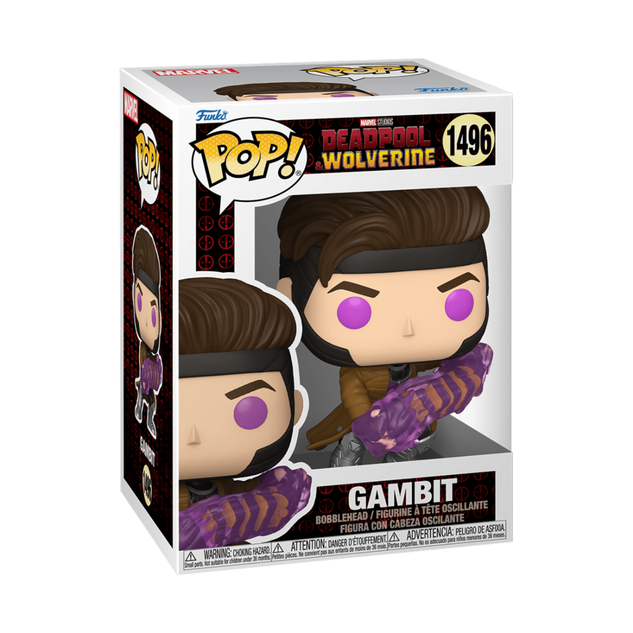 Gambit With Charged Cards 1496 Deadpool & Wolverine Funko Pop Vinyl ...