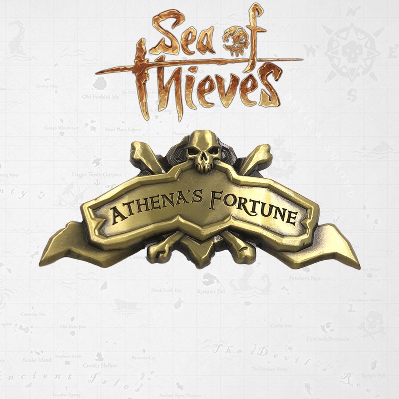 Sea Of Thieves: Athena's Fortune Ship Plaque: Antique Collectible ...