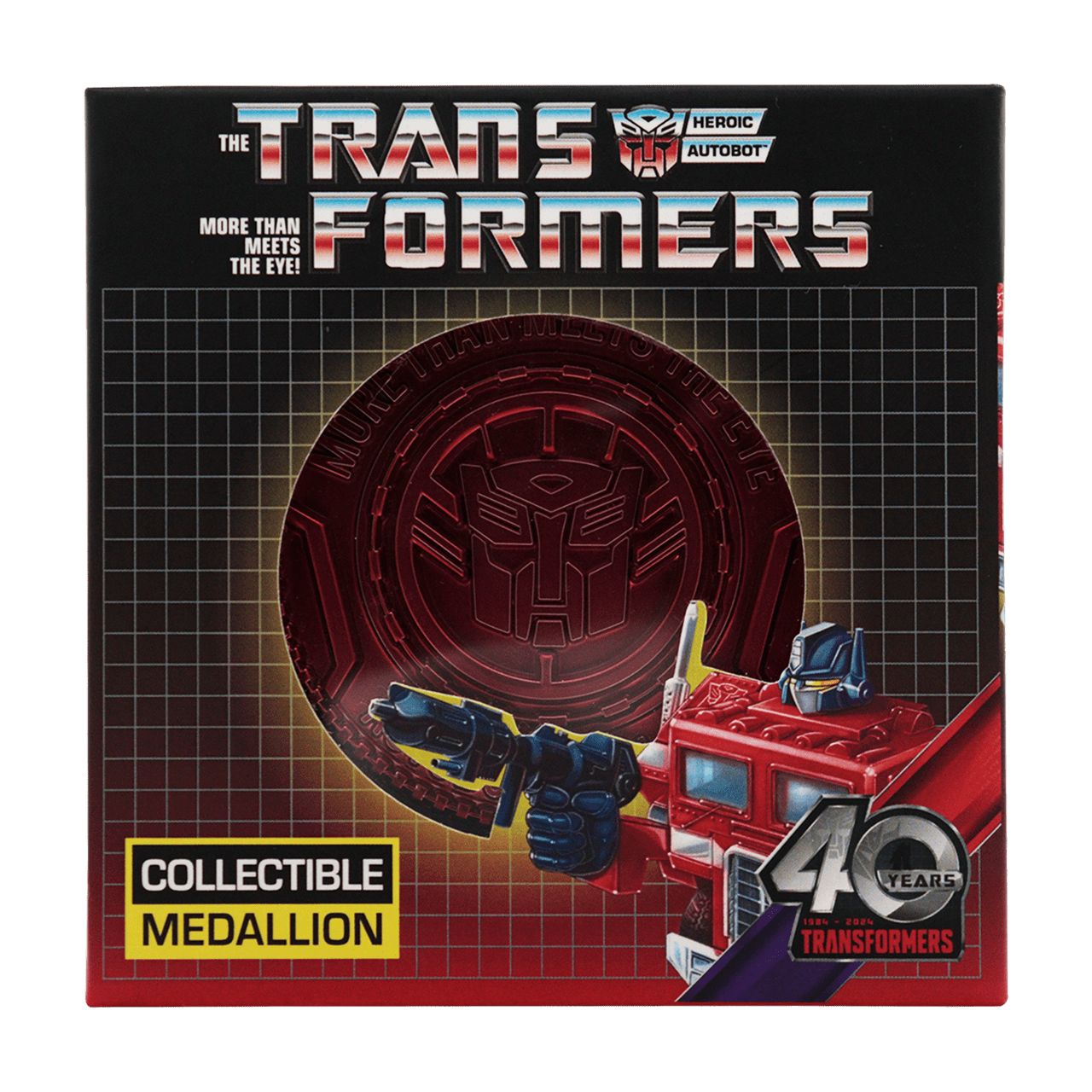 Transformers Autobot 40th Anniversary Medallion | Medallion | Free shipping over £20 | HMV Store
