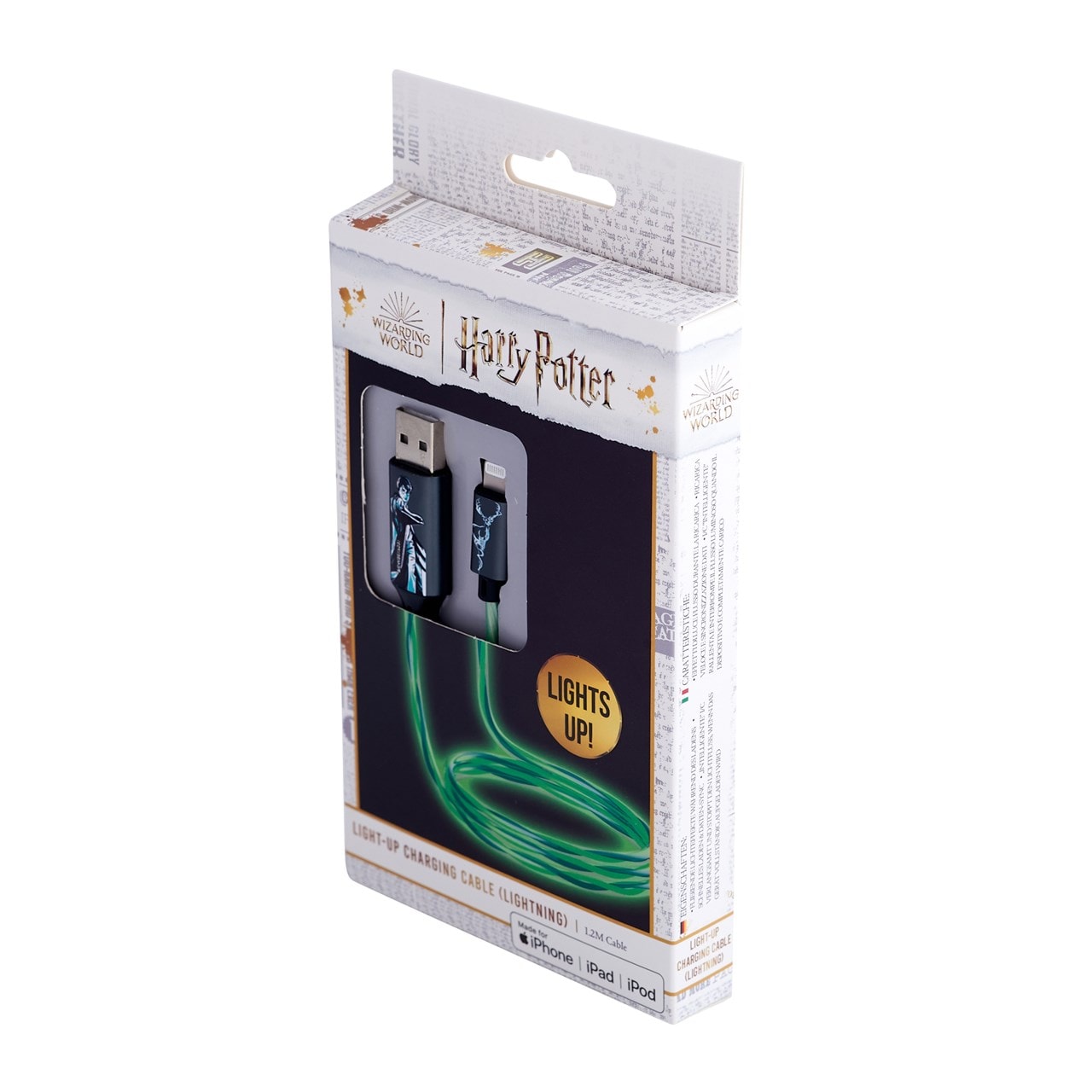 Lazerbuilt Harry Potter Light-Up Lightning Cable | Lightning Cables ...