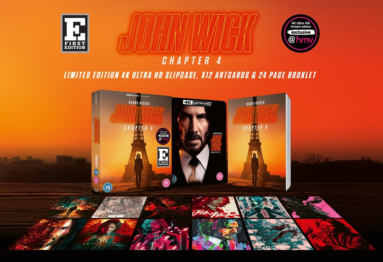 John Wick: Chapter 4 (hmv Exclusive) - First Edition | 4K Ultra HD Blu-ray | Free shipping over ...