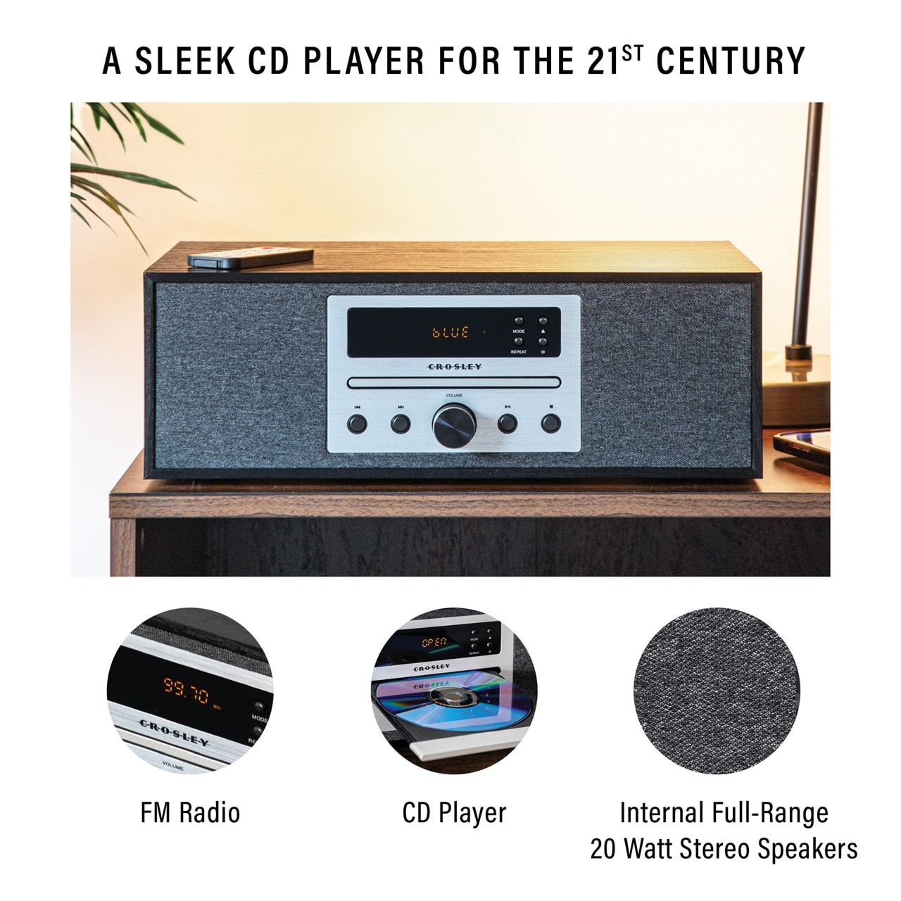 Crosley Finn Bluetooth HiFi System | Hi-Fi Systems | Free shipping over ...