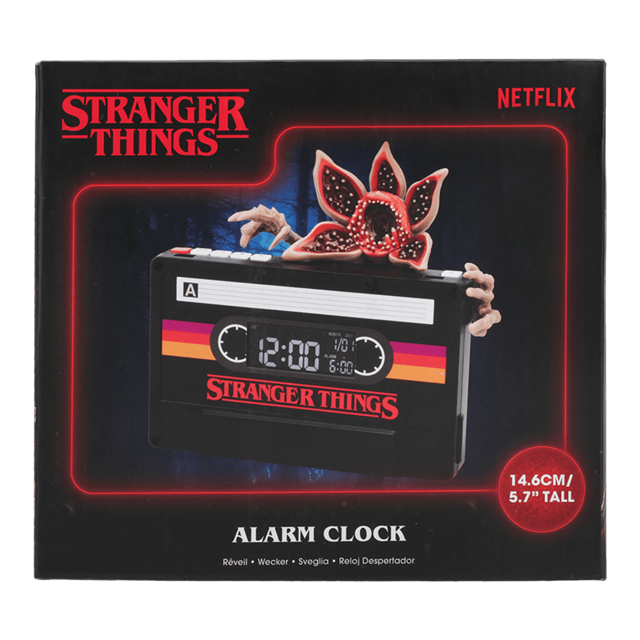 Demogorgon Cassette Stranger Things Alarm Clock | HMV Store