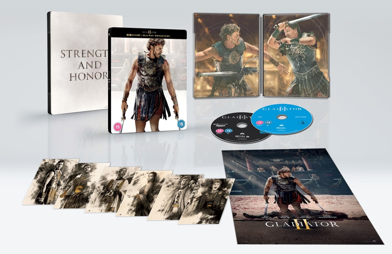 Gladiator II (hmv Exclusive) Limited Edition 4K Ultra HD Deluxe Steelbook | 4K Ultra HD Blu-ray ...