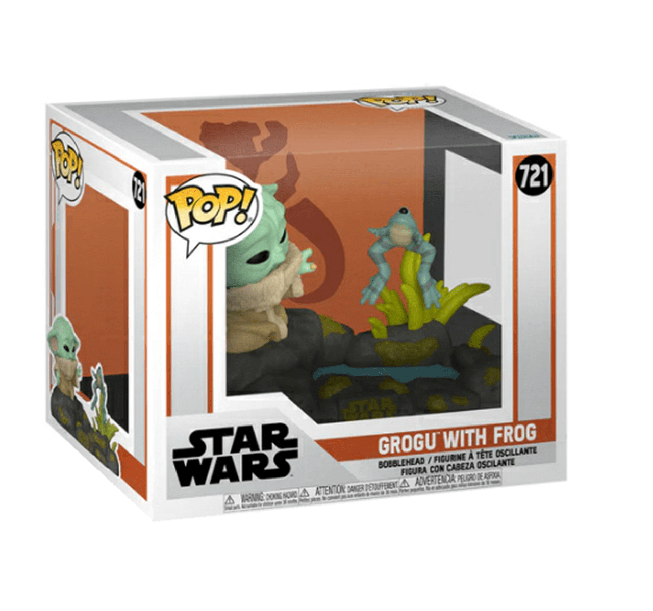 Grogu With Frog 721 Mandalorian Funko Pop Vinyl Deluxe | Pop Vinyl ...