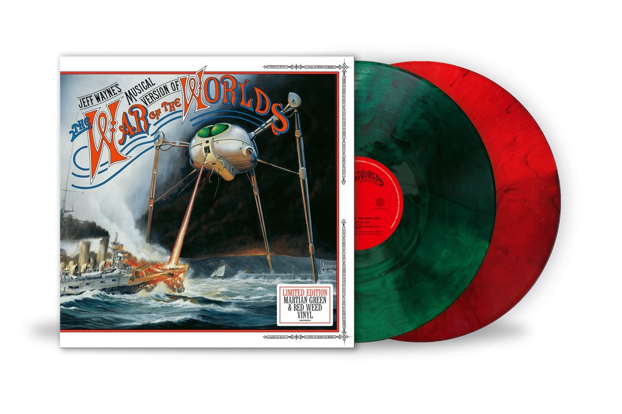 Jeff Wayne's The War of the Worlds - Red, Black & Green Marble 2LP ...