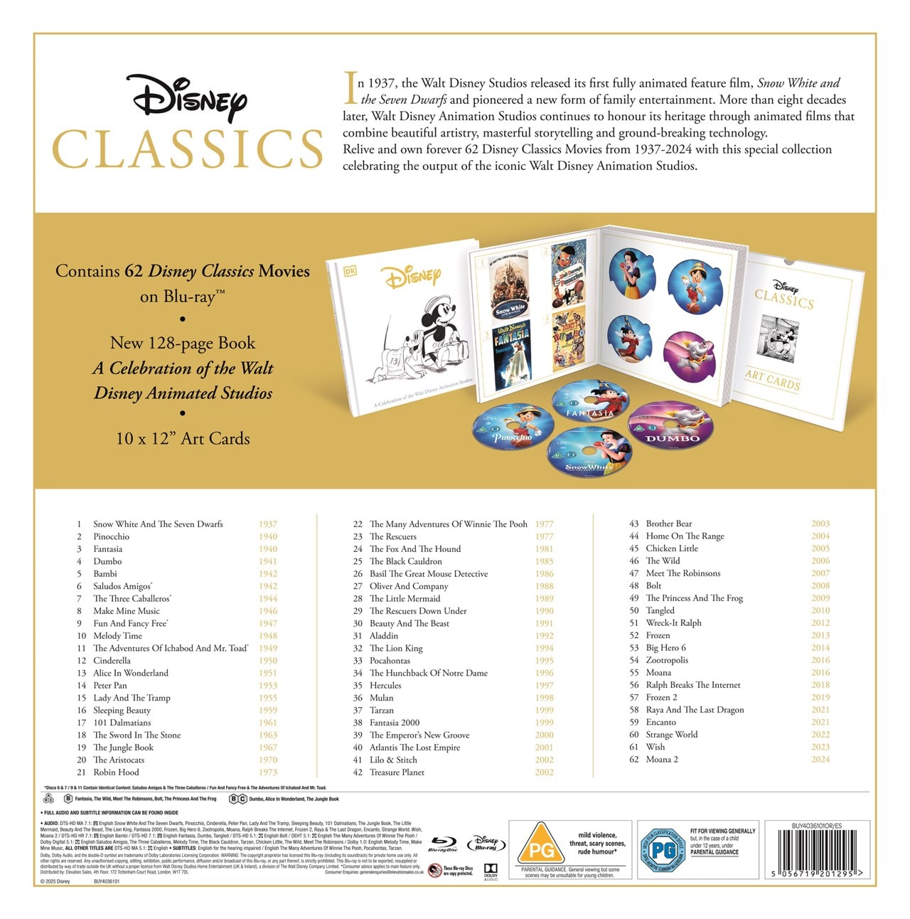 Disney Classics: Complete 62 Movie Collection | HMV Store