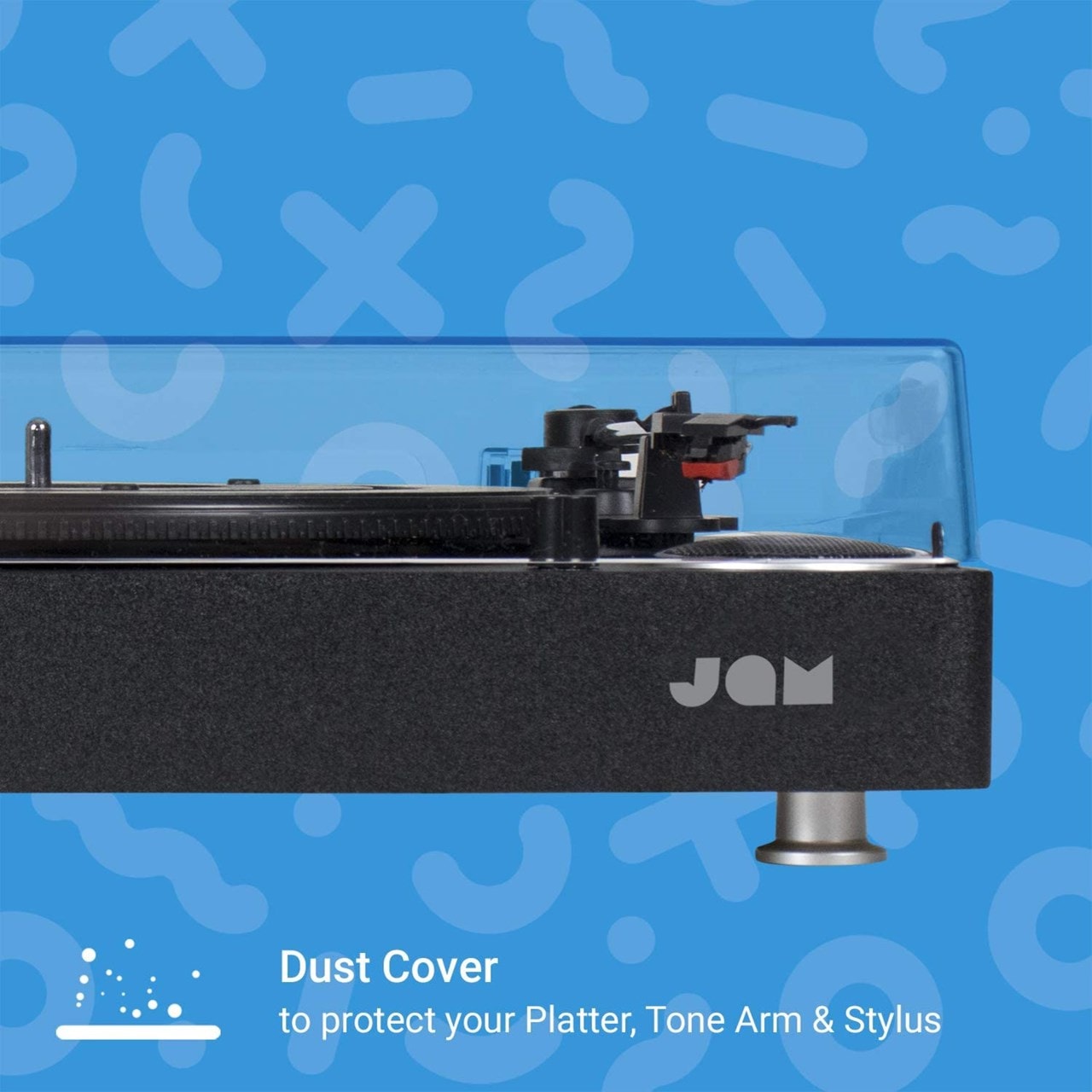 Jam Sound Black Turntable | Portable Vinyl Record Player | HMV Store
