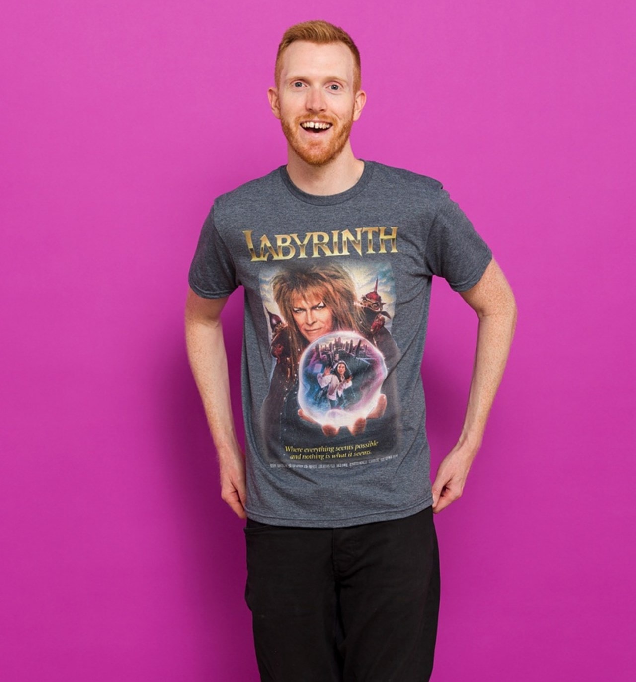 Classic Movie Poster hmv Exclusive Labyrinth Truffle Shuffle Tee | T ...