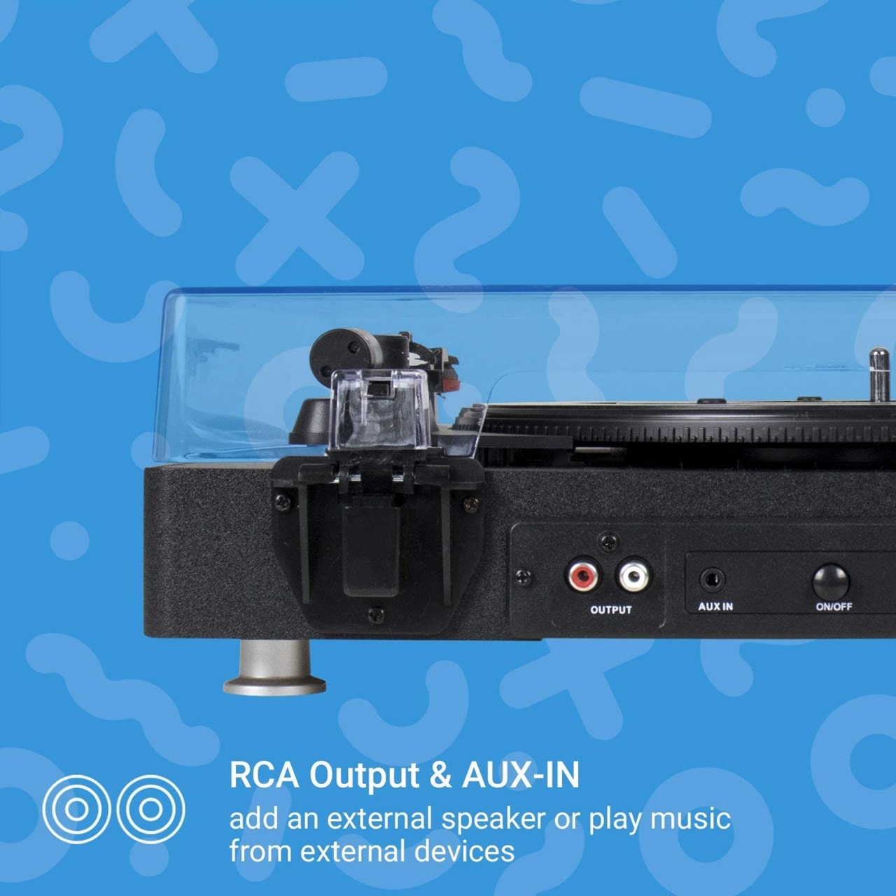 Jam Sound Black Turntable | Portable Vinyl Record Player | HMV Store