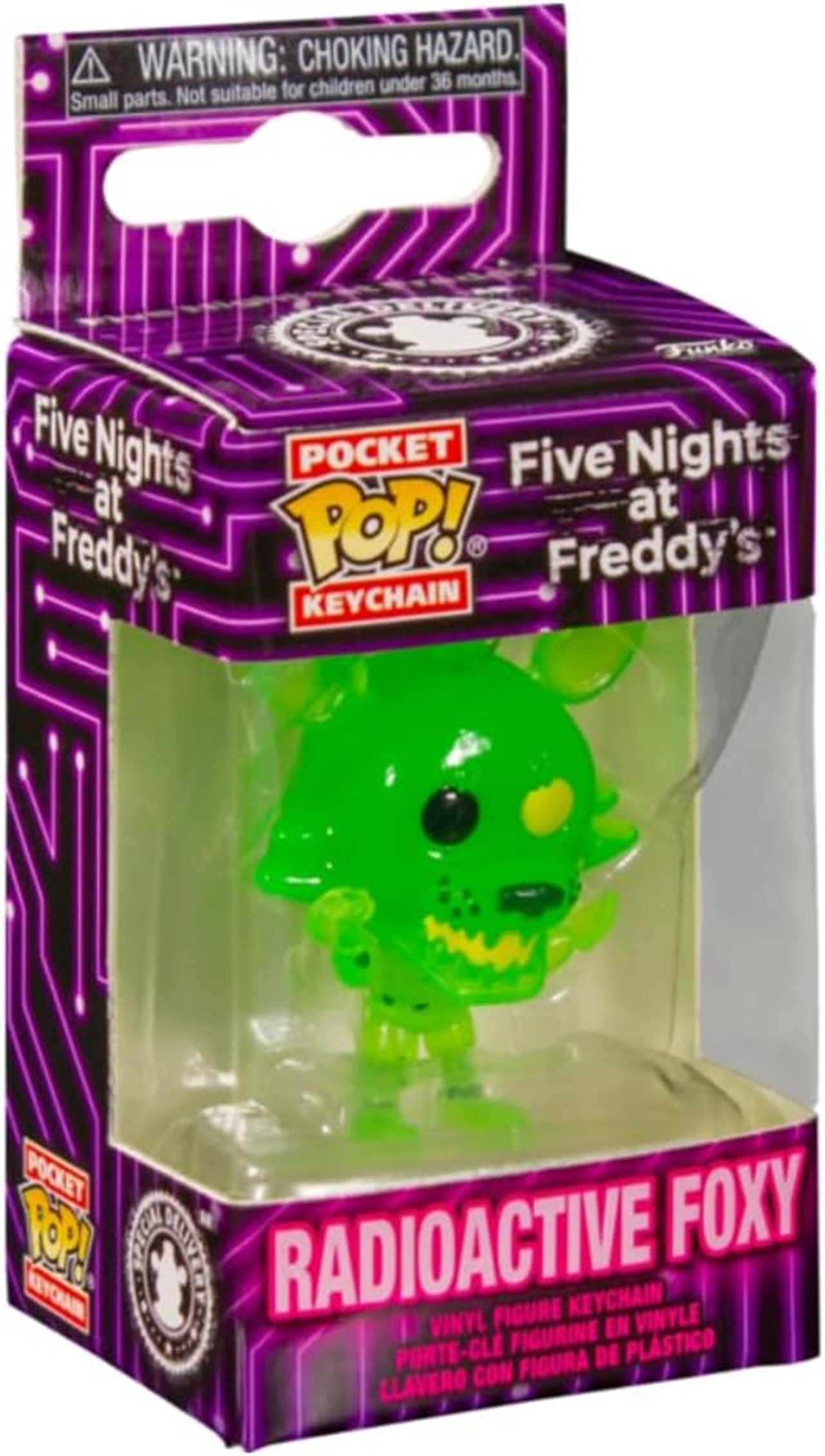 Radioactive Foxy Five Nights at Freddy's FNAF Funko Pop Vinyl Keychain | Pop Vinyl | Free ...