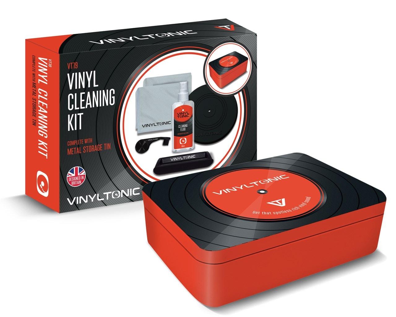 Vinyl Tonic Record Cleaning Kit - Metal Tin | Vinyl Storage | Free ...
