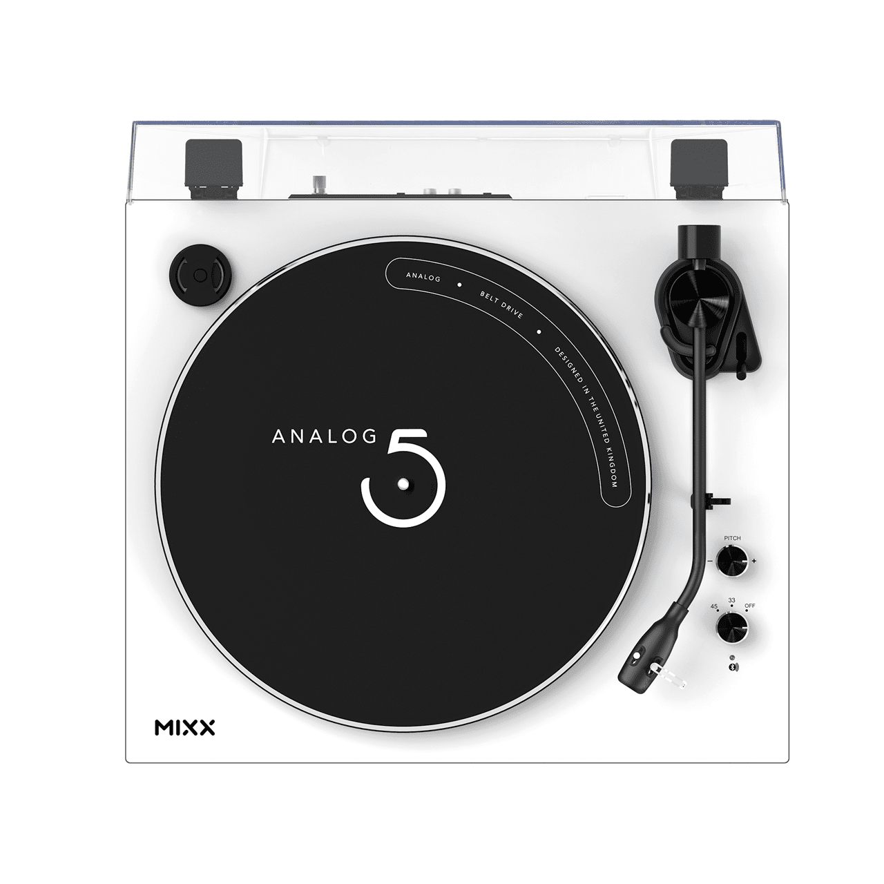 Mixx Audio Analog 5 White Bluetooth Turntable | Turntables | Free ...