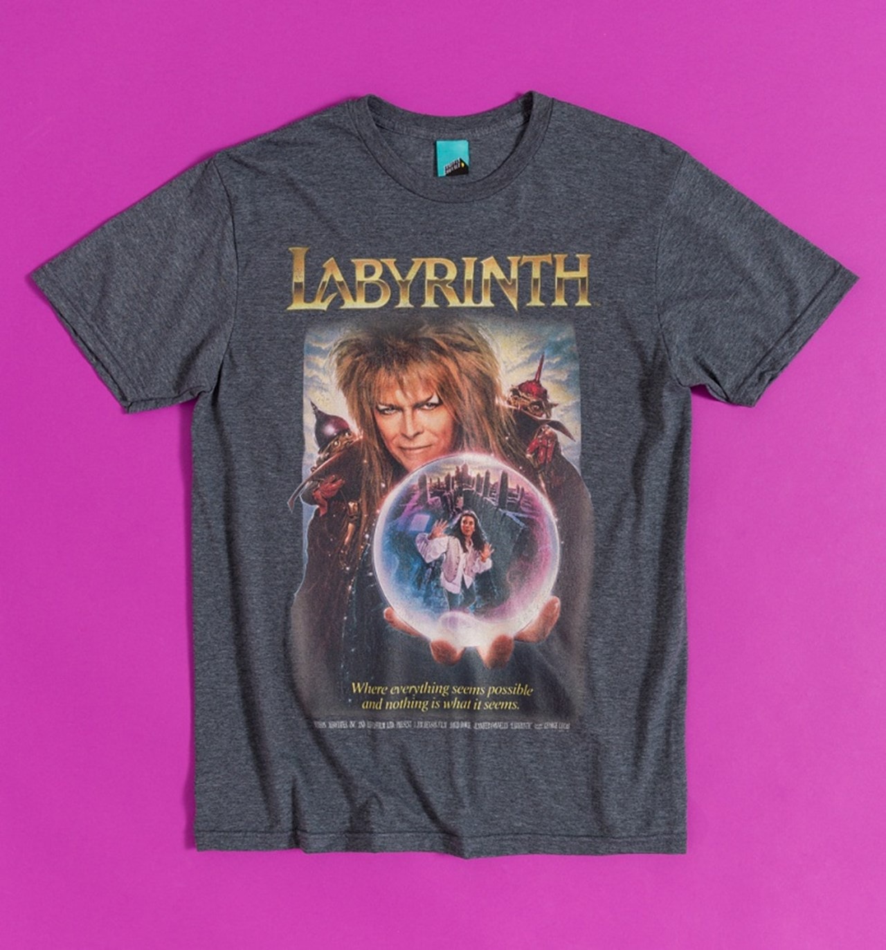 Classic Movie Poster hmv Exclusive Labyrinth Truffle Shuffle Tee | T ...