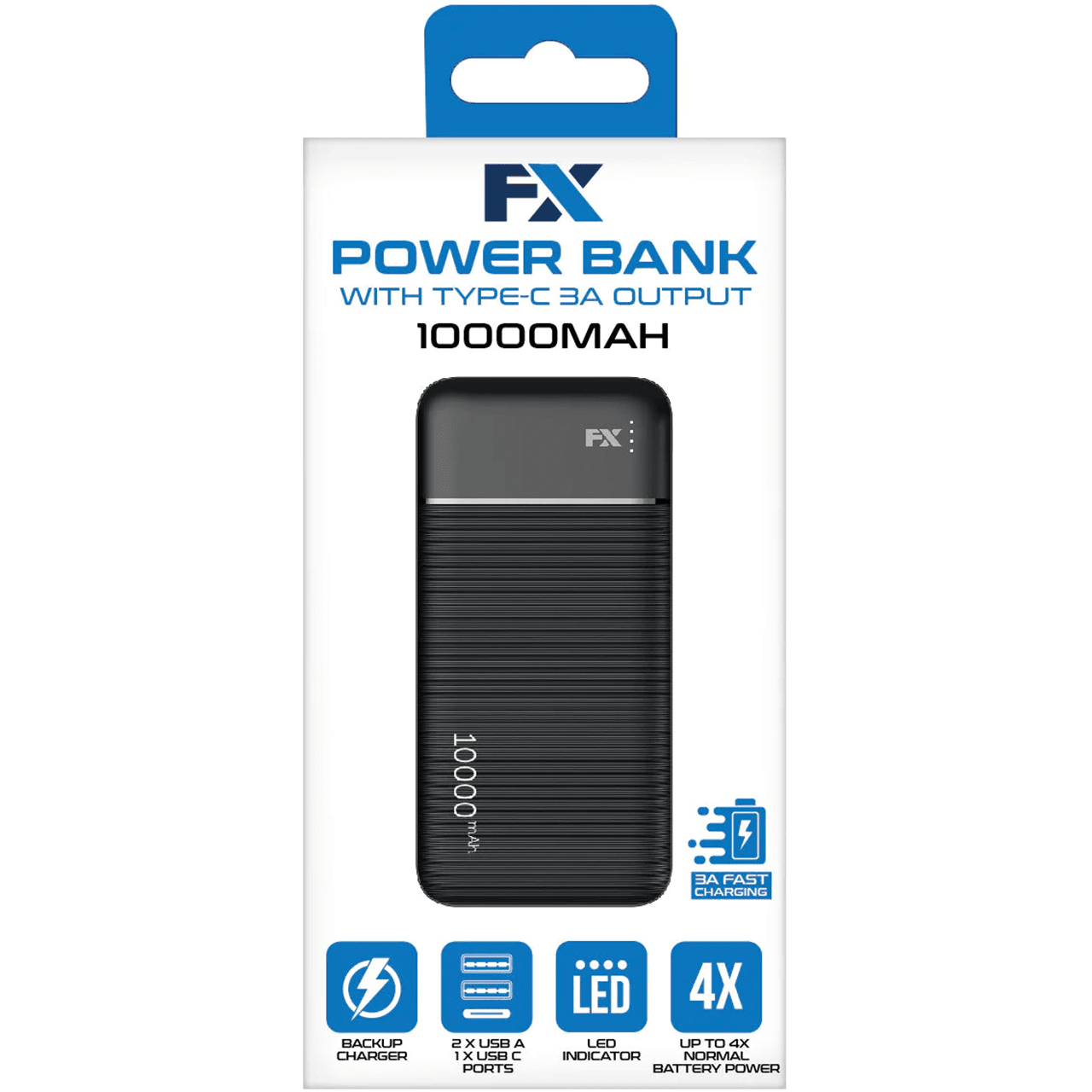 FX Black 10000mAh Power Bank | Technology Accessories | Free shipping ...