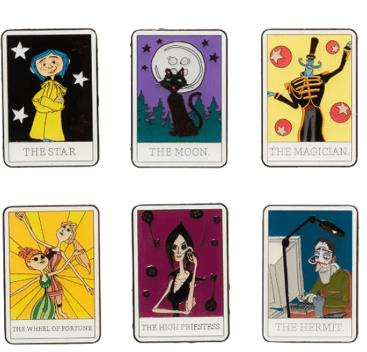 Coraline Character Tarot Card Loungefly Blind Box Pins | Pop Culture Accessories | Free shipping ...