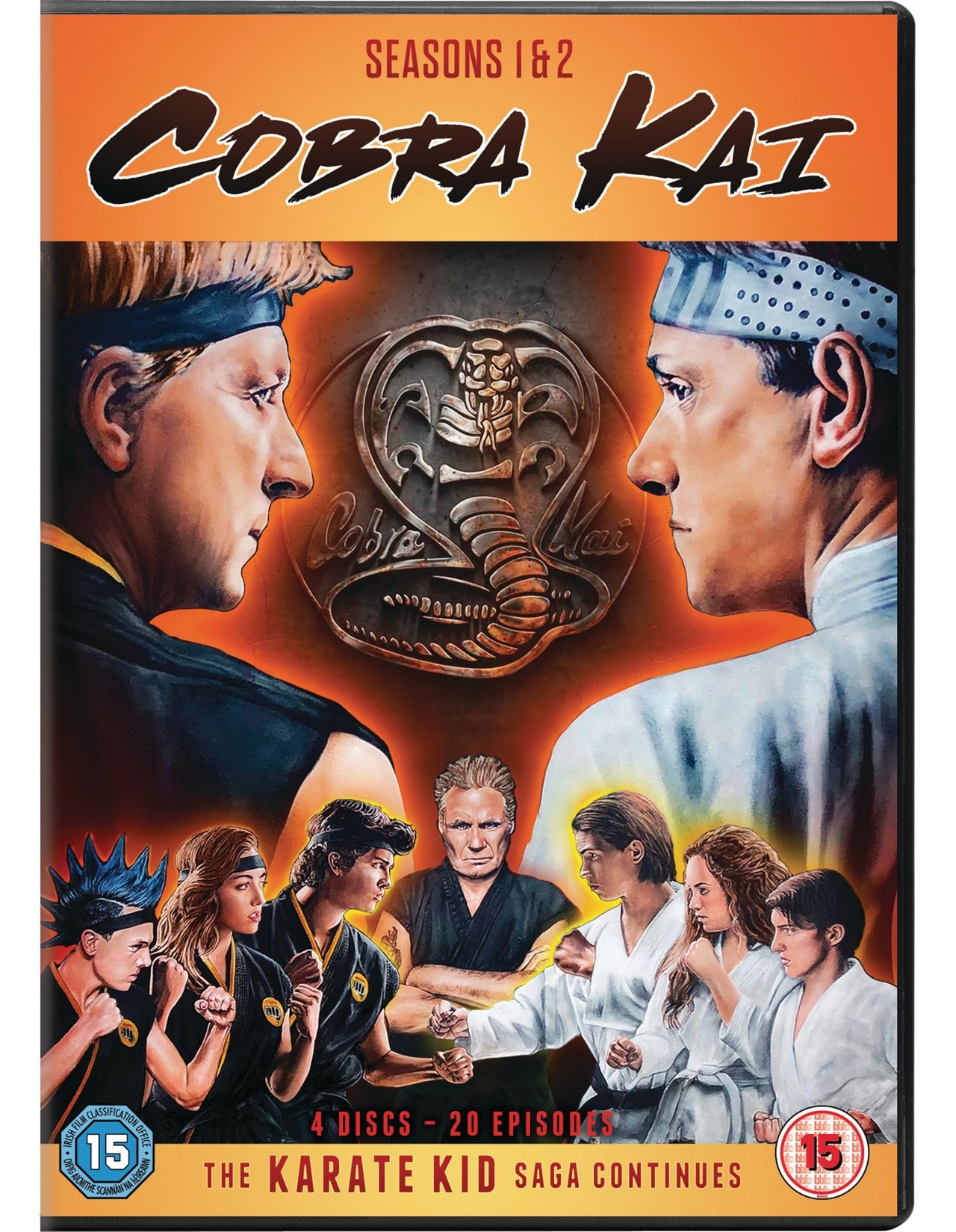 Cobra Kai Season 1 2 DVD Box Set Free Shipping Over 20 HMV Store