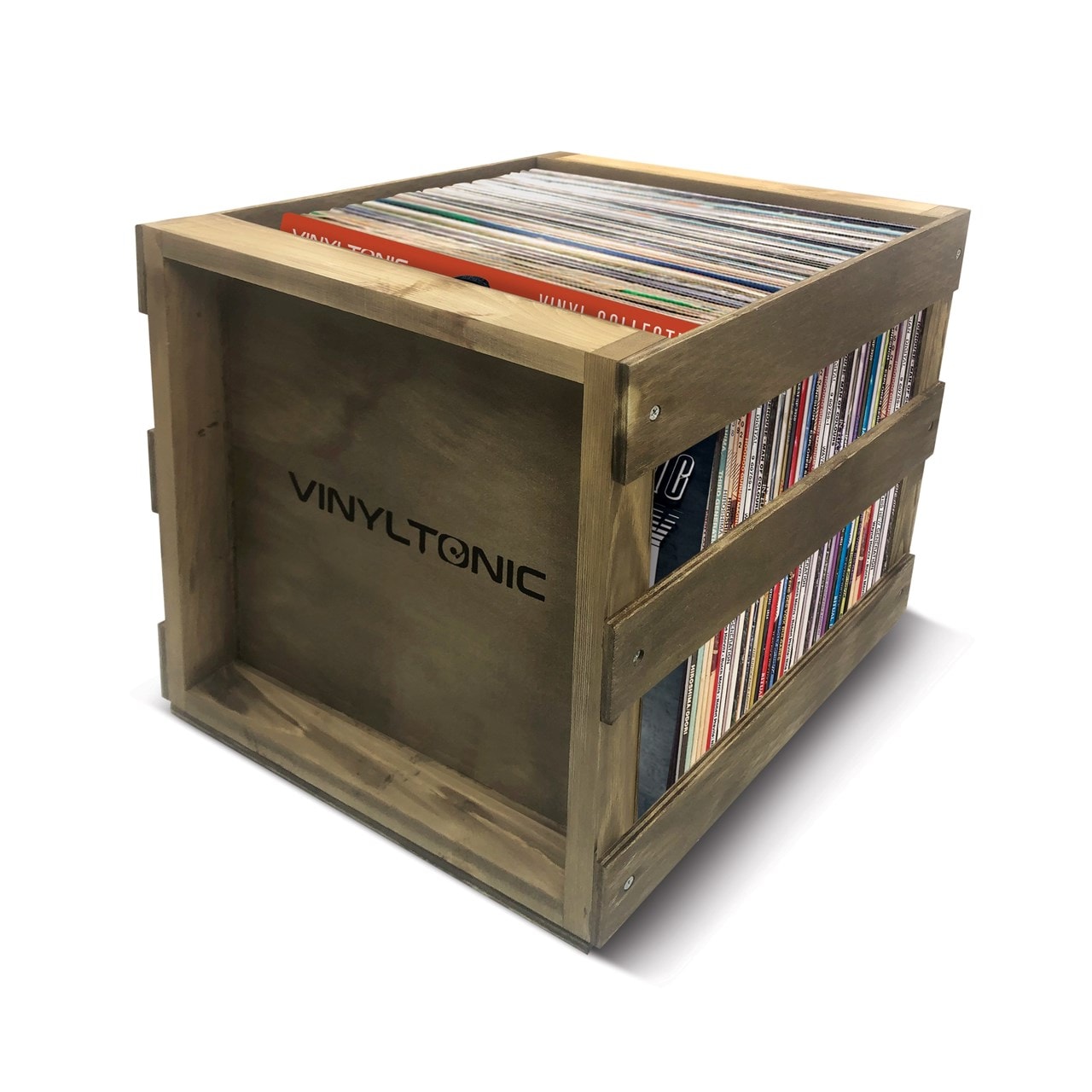 Vinyl Tonic Wood Stackable LP Crate | Vinyl Storage | Free shipping ...