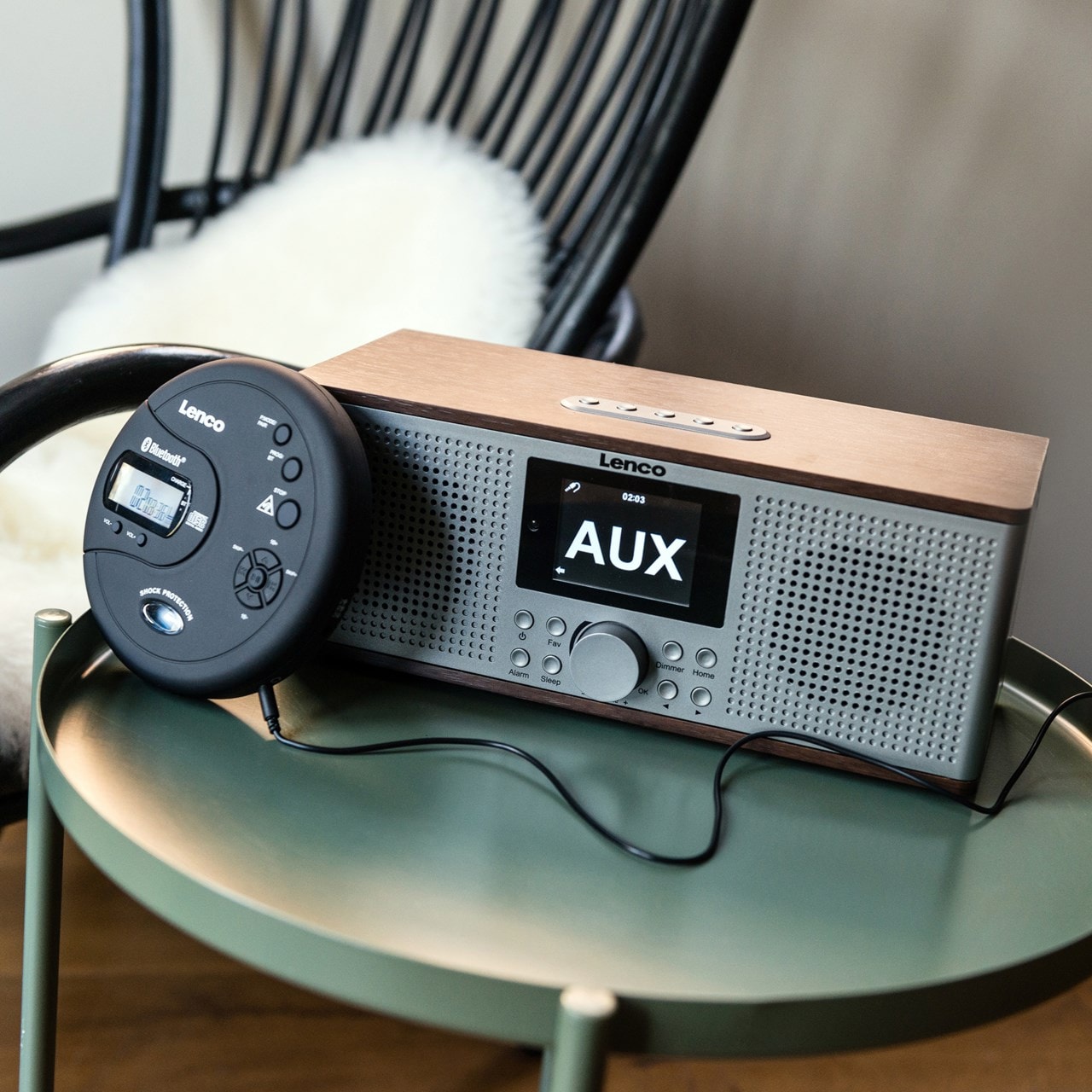 Lenco CD-300BK Black Bluetooth Portable CD Player | CD players | Free ...