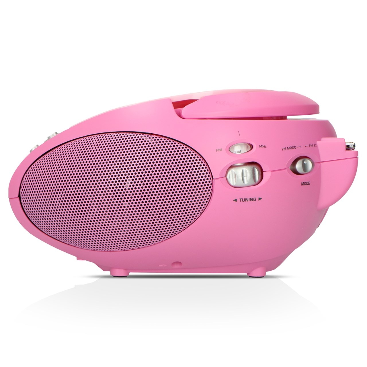 Lenco SCD-24 Pink CD Player with FM Radio | Boomboxes | Free shipping over £20 | HMV Store