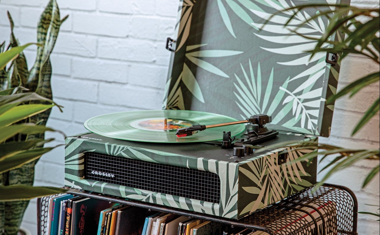Crosley Voyager Botanical Bluetooth Turntable | Turntables | Free ...