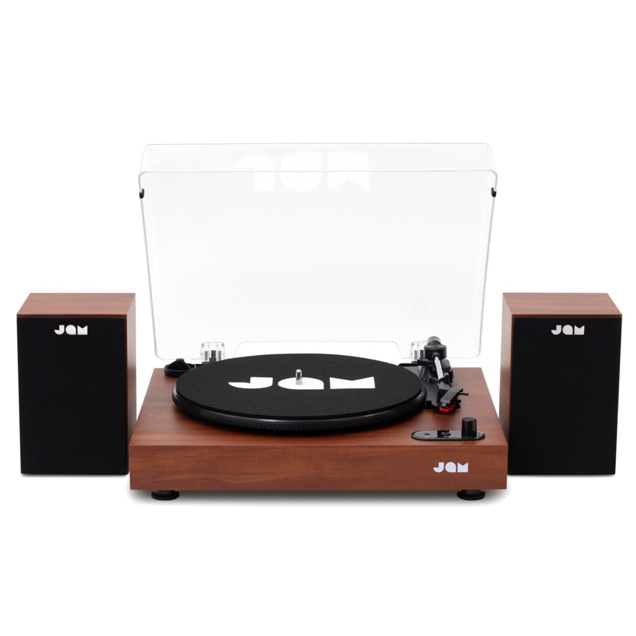 Jam Sound System Cherry Wood Turntable & Speakers (hmv exclusive ...