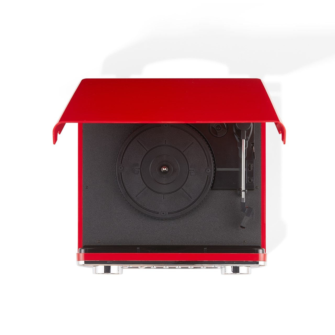 Crosley Powel 7-in-1 Red Bluetooth Turntable with FM Radio and CD ...