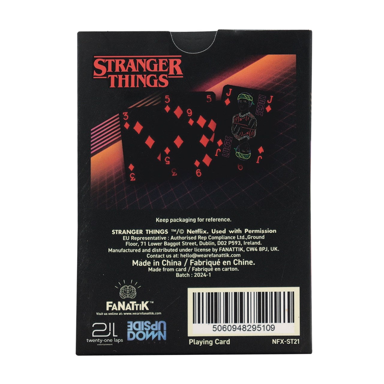 Stranger Things Playing Cards | Playing Cards | Free shipping over £20 ...