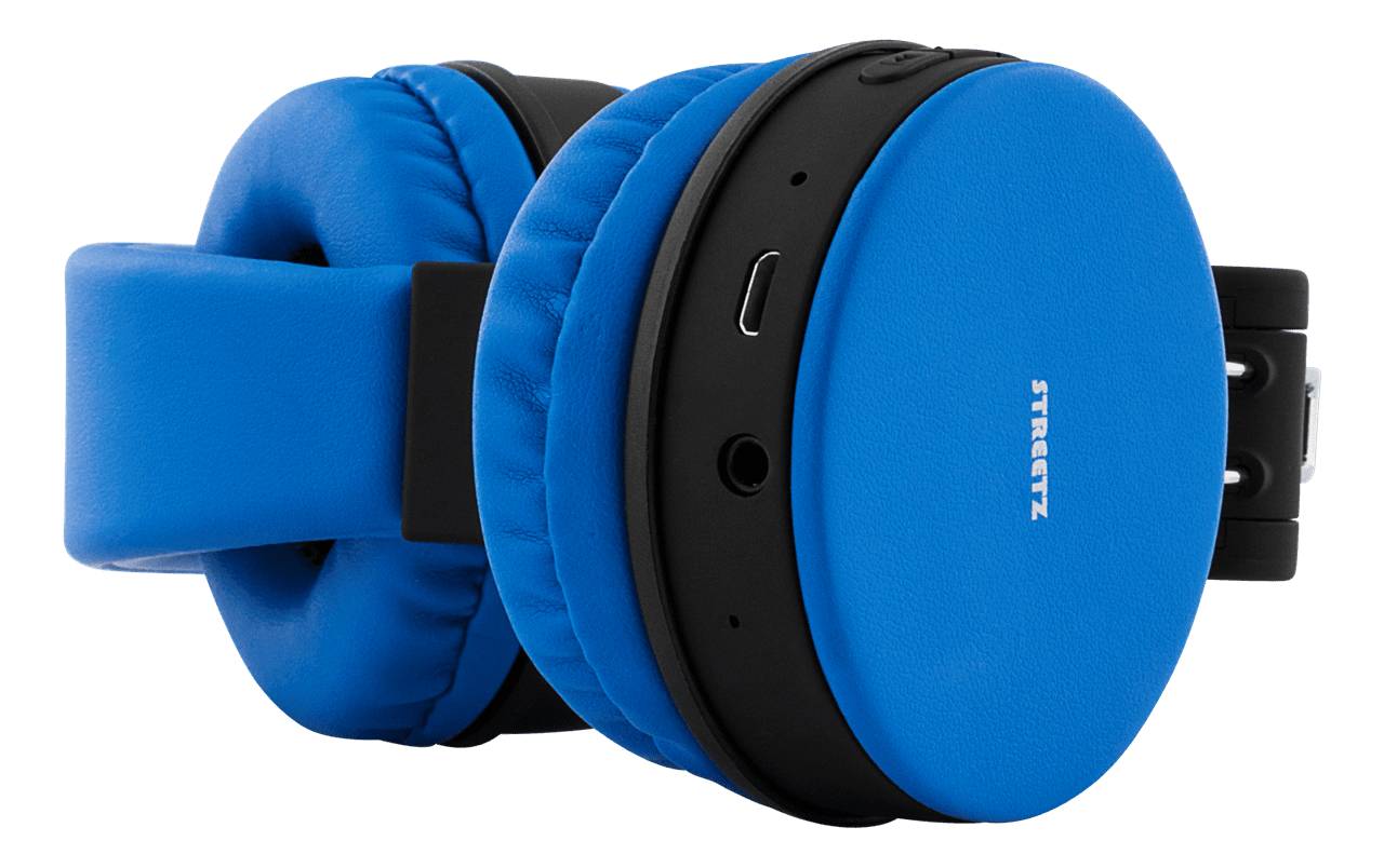 Streetz HL-BT401 Blue Bluetooth Headphones | Headphones | Free shipping over £20 | HMV Store