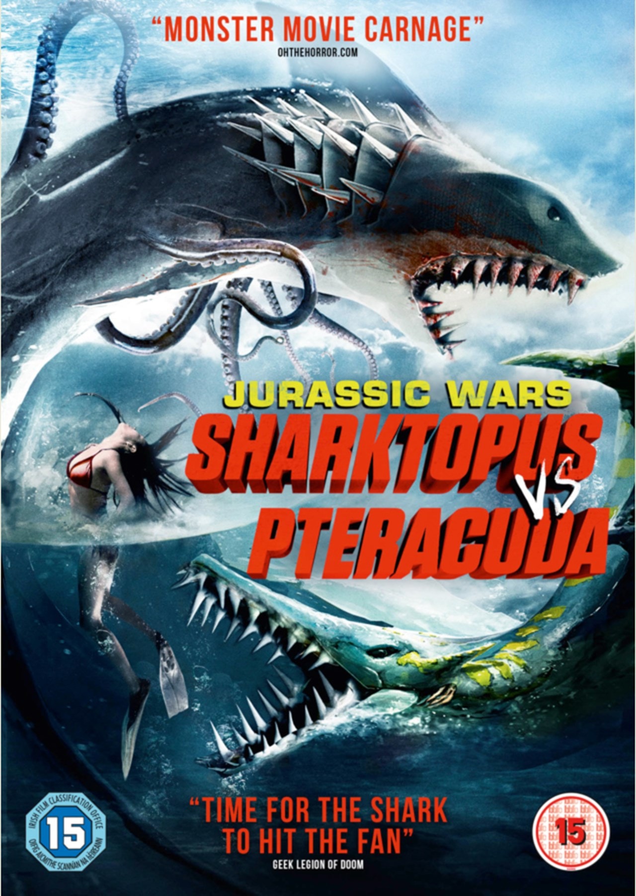 Jurassic Wars - Sharktopus Vs. Pteracuda | DVD | Free shipping over £20 ...