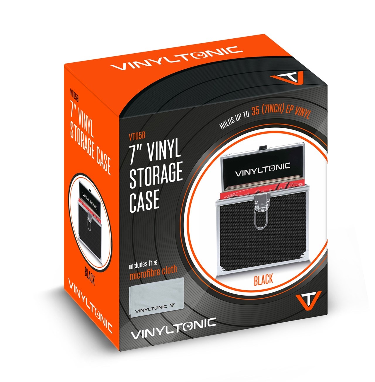 Vinyl Tonic 7" Black Vinyl Storage Case | Vinyl Accessories | Free ...